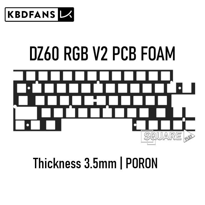 Jual Cuci GUdang DZ60 RGB V2 PCB FOAM 3.5mm PORON - KBDFANS | Shopee ...
