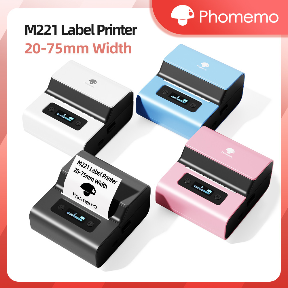 Jual Phomemo M221 Label Printer Portable Thermal Maker Bluetooth ...