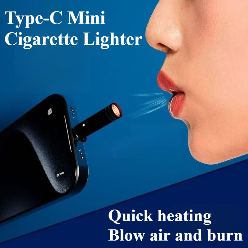 Jual IMPORT Type-C Mini Cigarette Lighter Without Built-In Battery ...