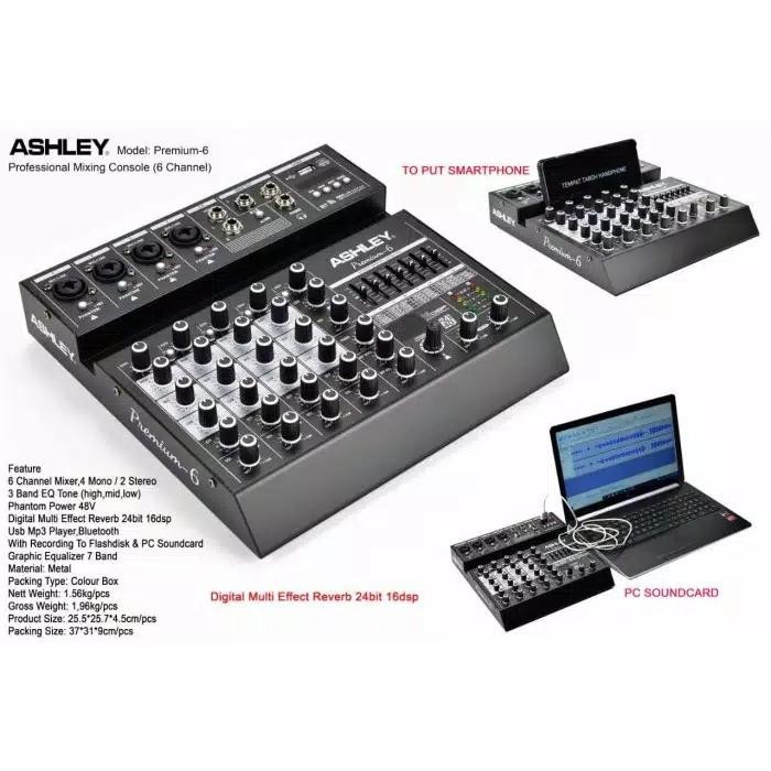 Jual Ashley 6 mixer audio.ush/bluetooth. Ashley | Shopee Indonesia