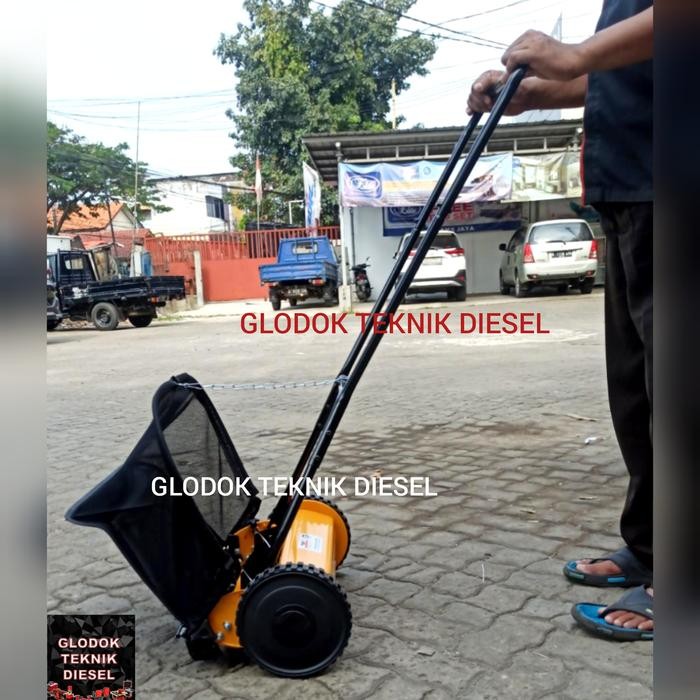 Jual MESIN POTONG RUMPUT DORONG MANUAL 16" / HAND PUSH REEL MOWER 16 ...
