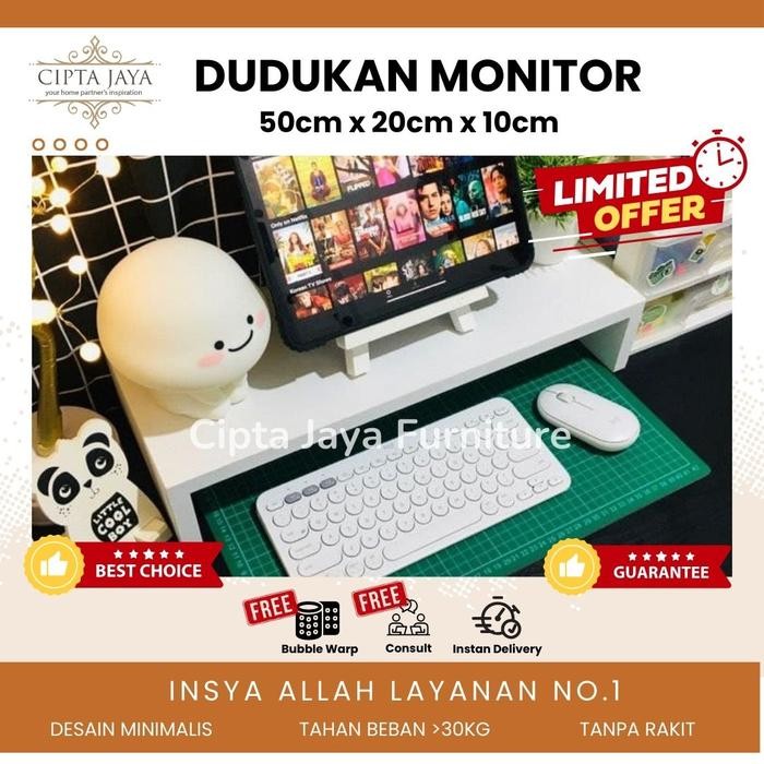 Jual Meja Monitor Komputer Stand Tatakan Dudukan Standing Rak Laptop Pc ...