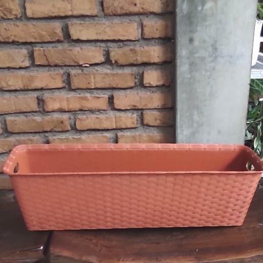 Jual Pot Panjang Anyam warna terakota 60 | Shopee Indonesia