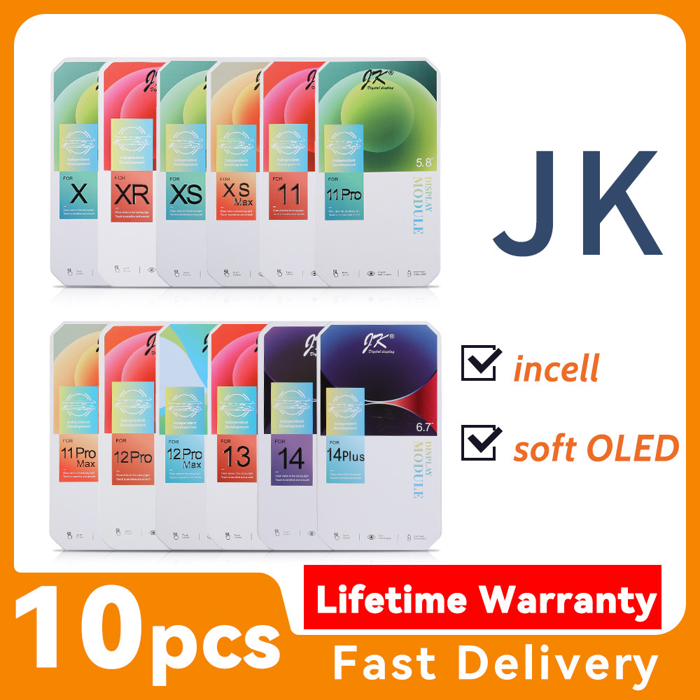 Jual 10Pcs JK Incell LCD Display For iPhone 11 X XS XR 12 Touch Screen ...