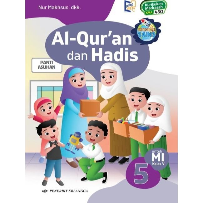 Jual BUKU ERLANGGA (ORIGINAL) AL-QUR'AN & HADIS UNTUK MI KELAS 5 KURIKULUM MERDEKA | Shopee ...