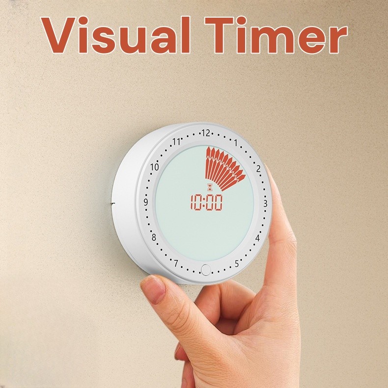 Jual Pomodoro Digital Visual Timer60min 2 Alarm Clock Study Kitchen ...