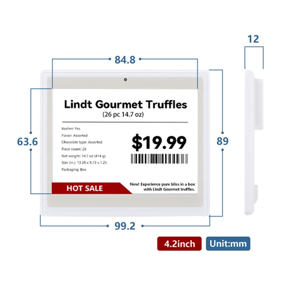 Jual 4.2" Ble esl Paperless Rfid Digital E Ink Price Tag Ble Display ...