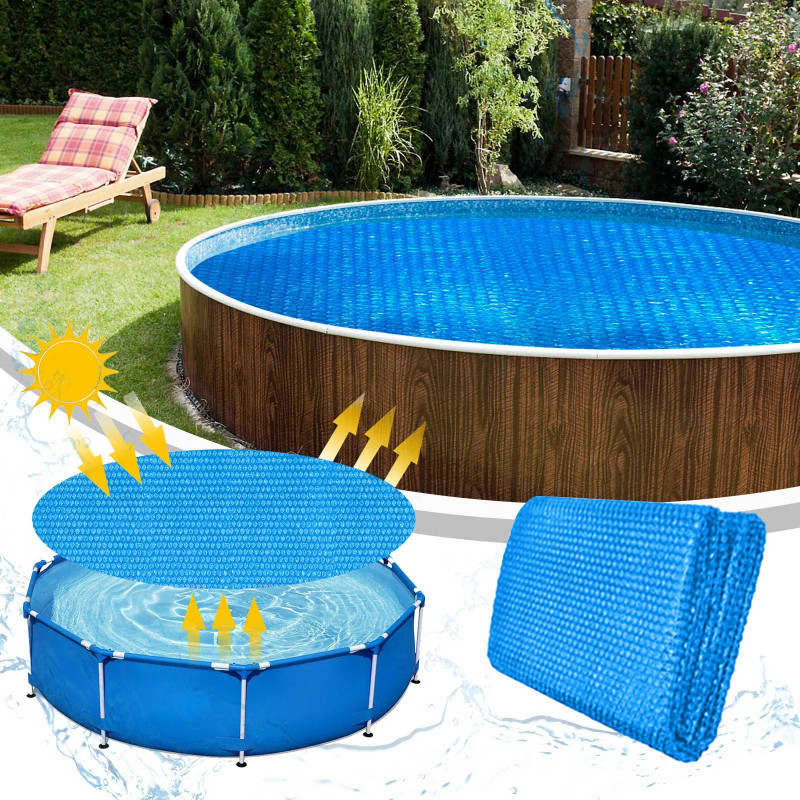 Jual Above Ground Pool Solar Cover Heat Insulation Blanket Cover for ...