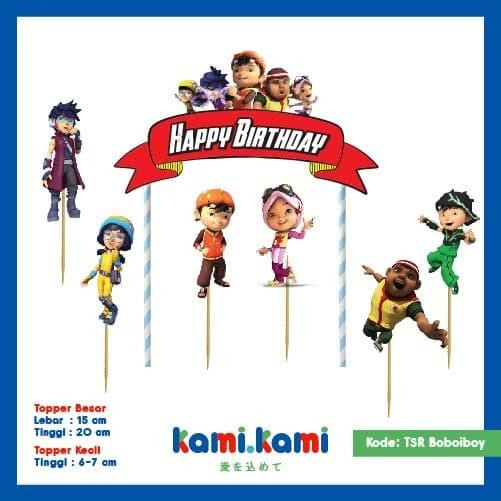 Jual Cake Topper Set Boboiboy | Shopee Indonesia
