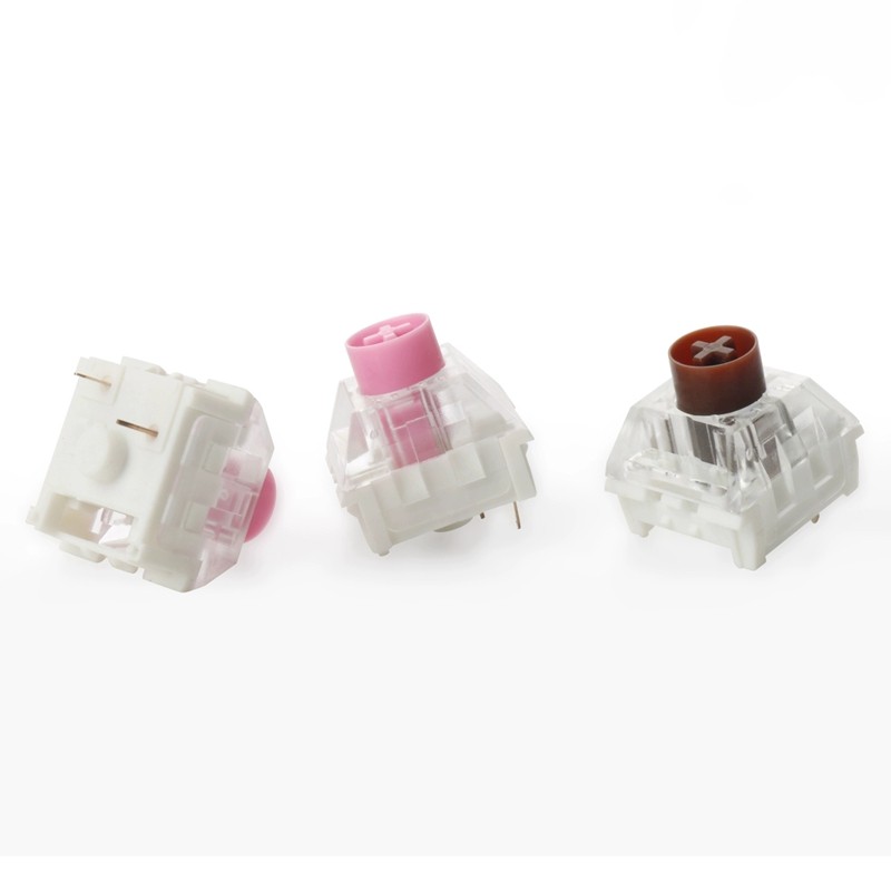 Jual Kailh Box Silent Pink Silent Brown Switch Linear Tactile 3Pin RGB ...