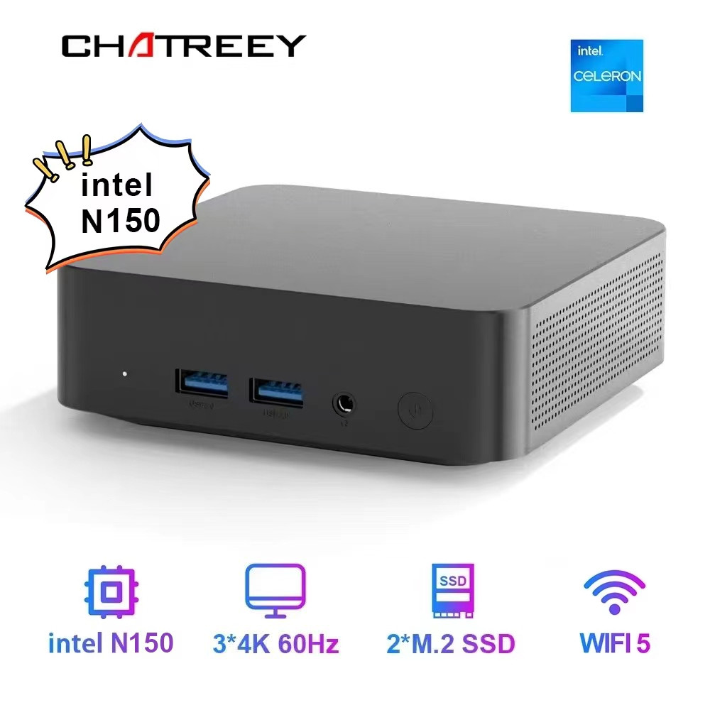 Jual Chatreey T9 Mini PC Intel N100/N150 WIFI5 Windows 11 Ultra Small ...