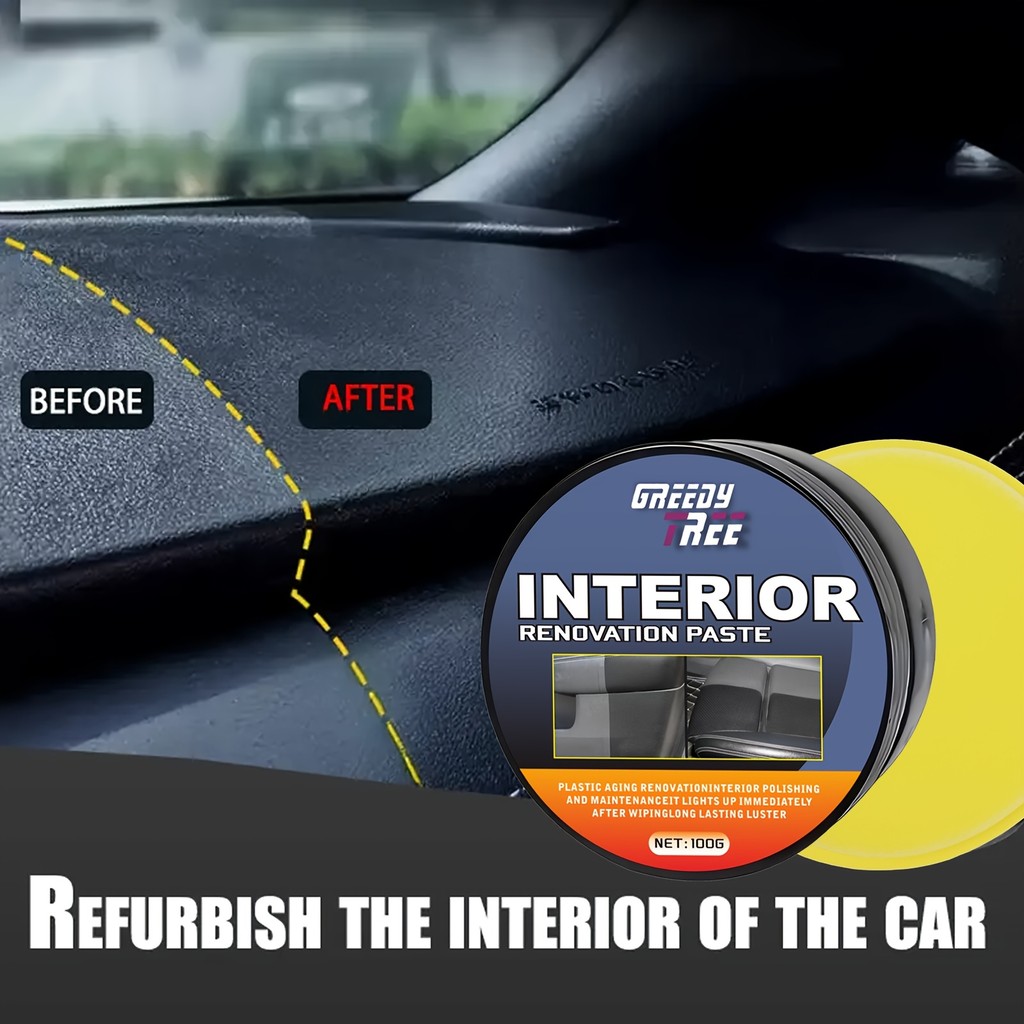 Jual IMPORT Car Interior Polish Wax - Restores Shine & Scratch Repair ...