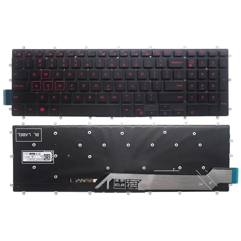 Jual New Keyboard with backlit for DELL 15-7000 5567 5570 7566 7567 ...