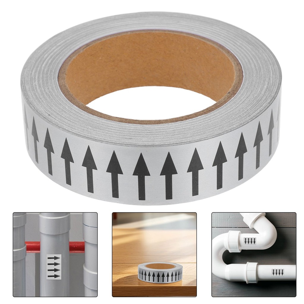 Jual Pipe Labels Arrow Direction Signs Gas Pipe Tape Fire Exit Markers ...