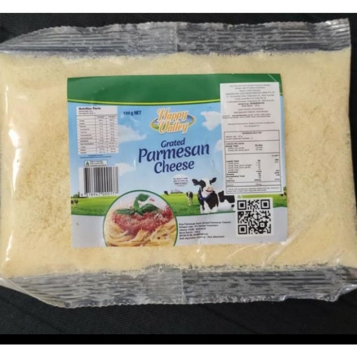 Jual (Expert) Happy Valley Parmesan Cheese Grated repack /Keju Parmesan ...