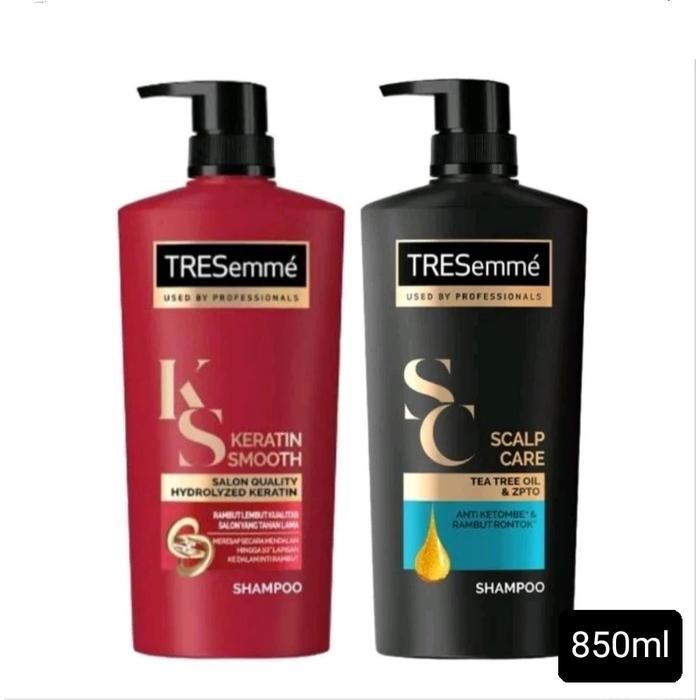 Jual TRESemme Keratin Smooth/ Scalp Care Shampoo Botol Pump 850ml 850 ...