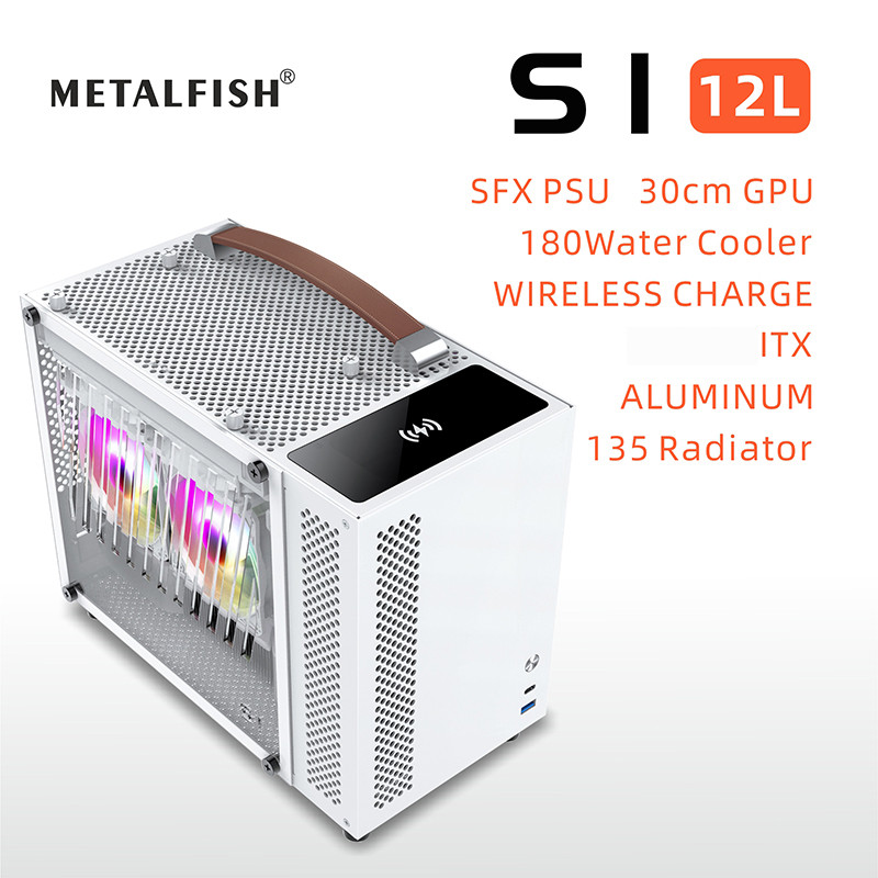 Jual METALFISH S1 Aluminum Computer Case With Wireless Charge Gaming PC ...