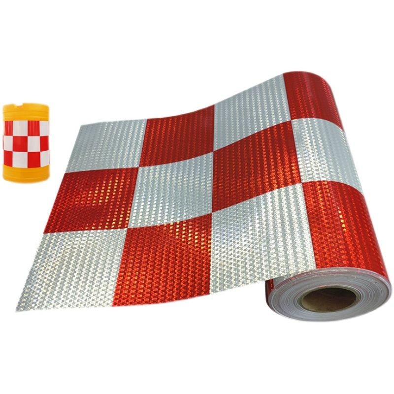 Jual Red White Lattice Reflective Film Sticker for Anti-collision ...