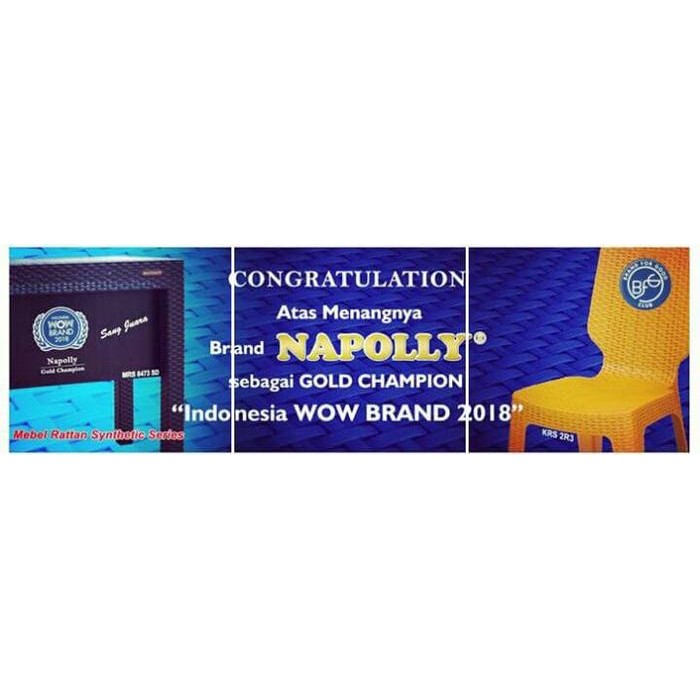 Jual Kursi Makan/ Kursi Kerja/ Kursi Resepsi Plastik Napolly 209 Biru ...
