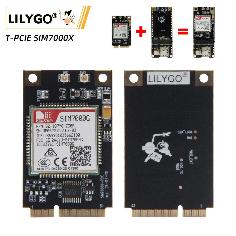 Jual LILYGO® TTGO T-PCIE SIM7000 2G NB-IoT ESP32 Development Board WIFI Bluetooth Wireles Module ...