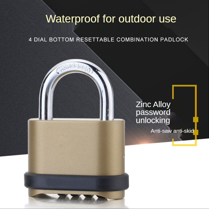 Jual Weatherproof Security Four-digit Number Code Password Combination ...