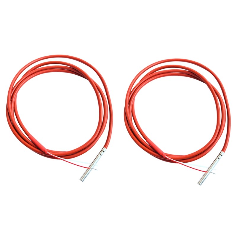 Jual 3X 2 Wire PT1000 Temperature Sensor Thermistor Silicone Gel Coated ...