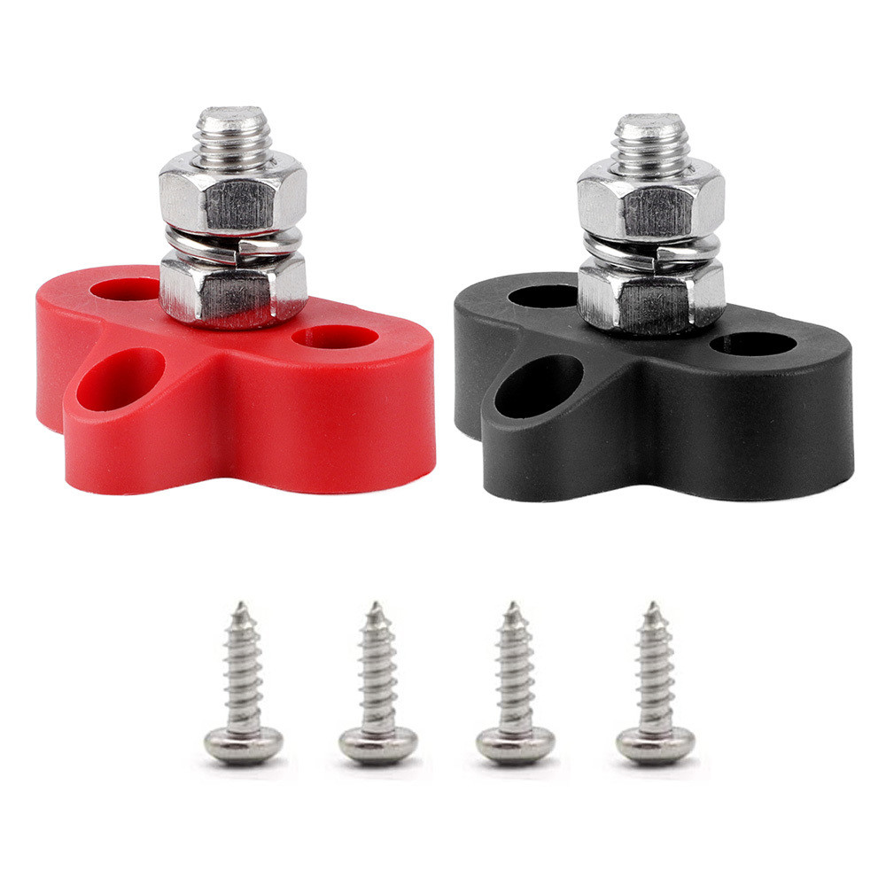 Jual Bus Bar Power Stud 5/16'' 150A Terminal Block Heavy Duty M8 M6 M10 Positive Negative Buss ...