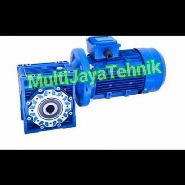 Jual WORM GEAR MOTOR NMRV 075 RATIO 1/20-100 1HP 380V 50HZ CLASS F IP55 ...
