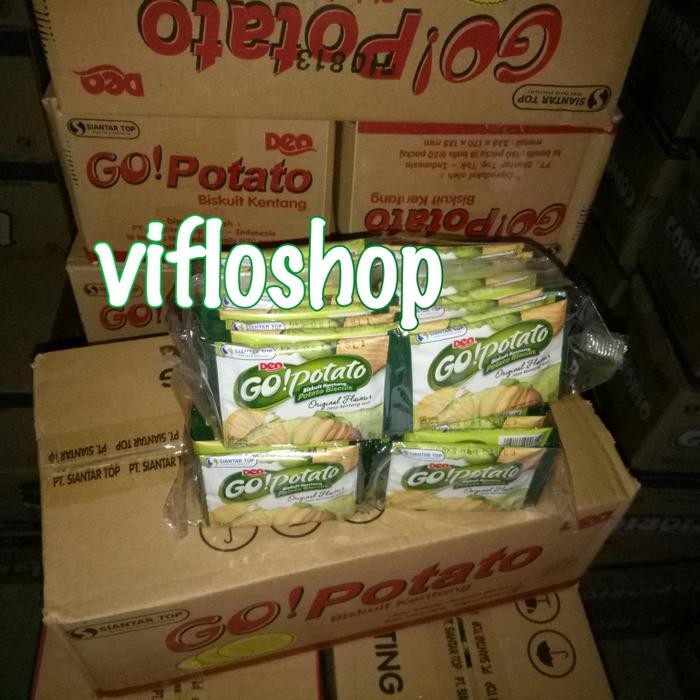 Jual BISKUIT KENTANG GO POTATO / GOPOTATO (10 GR X 20 PCS) | Shopee ...