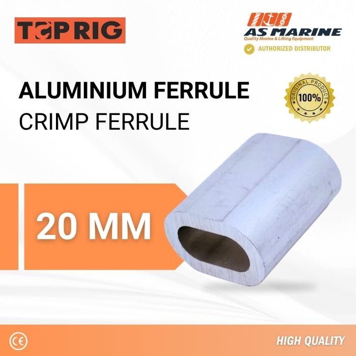 Jual TOPRIG Aluminium Ferrule / Crimp Ferrule Wire Rope Sling 20 mm ...
