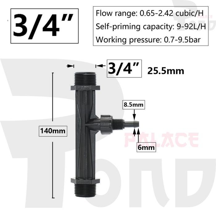Jual POMPA INJECTOR AERATOR DASAR KOLAM KOLAM OKSIGEN IKAN KOI 3/4 INCH ...