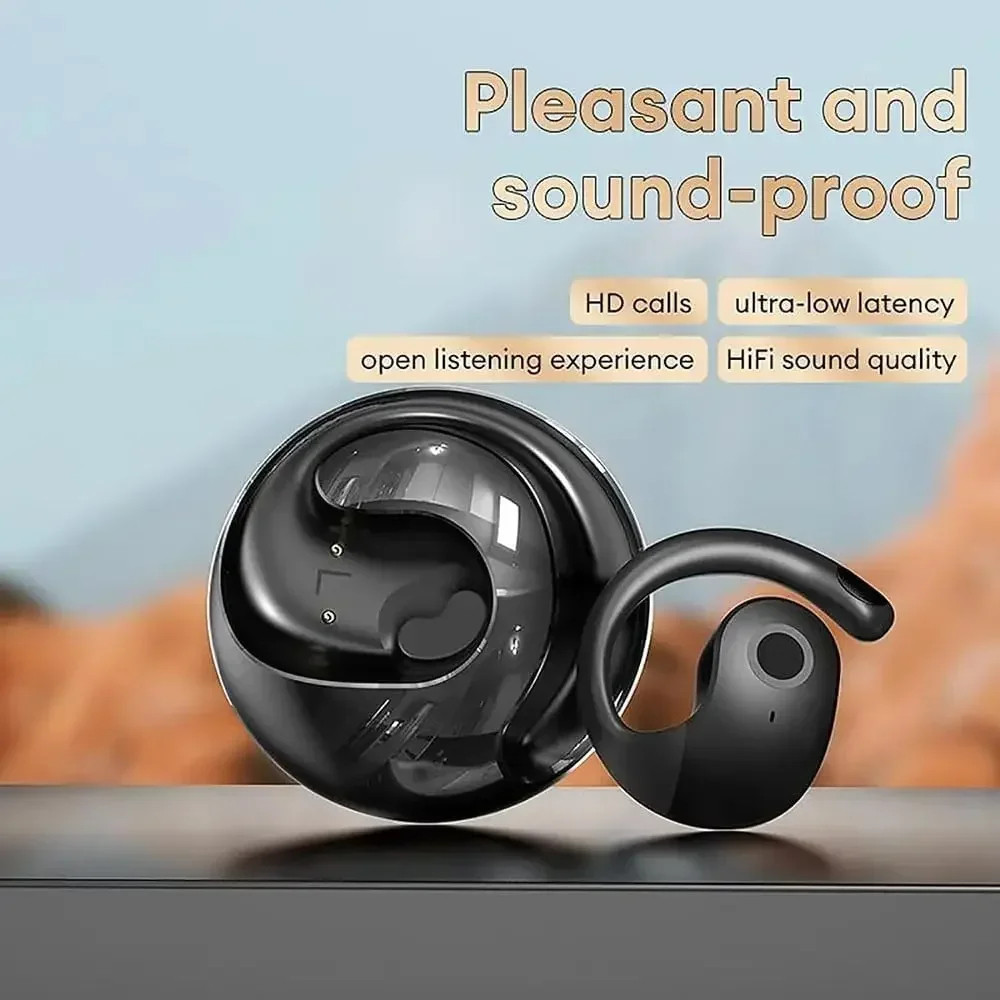 Jual IMPORT OWS Wireless Headphones Comfortable Ear Hook Touch Control ...