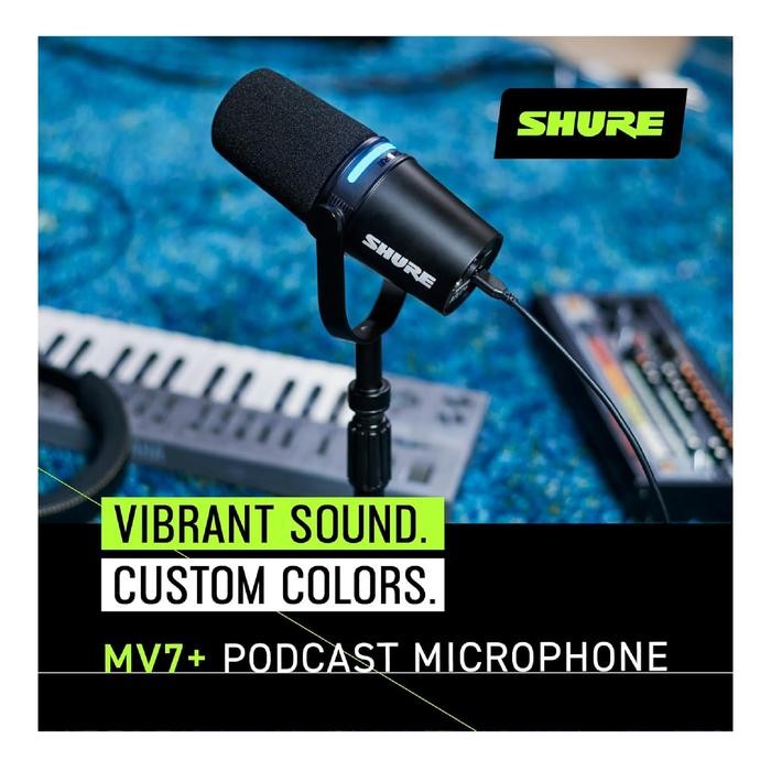 Jual SHURE MV7 / MV 7 / MV7X XLR / MV7 X / MV 7X / MV7+ / MV7 + / MV7 ...