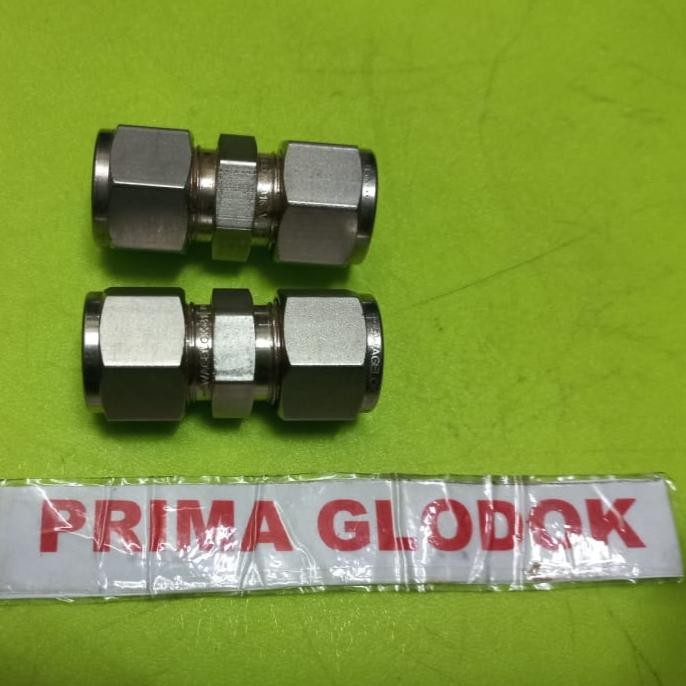 Jual UNION CONNECTOR SWAGELOK SS-810-6/UNION SWAGELOK 1/2" | Shopee ...