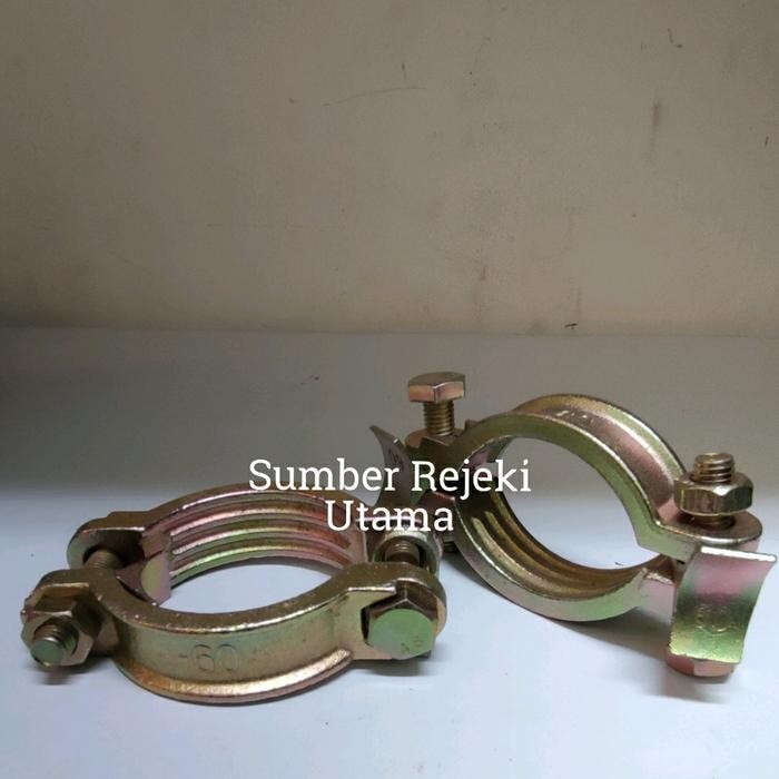 Jual Klem Pipa Double Bolt Sl 76 / Clamp Besi Db 76 | Shopee Indonesia