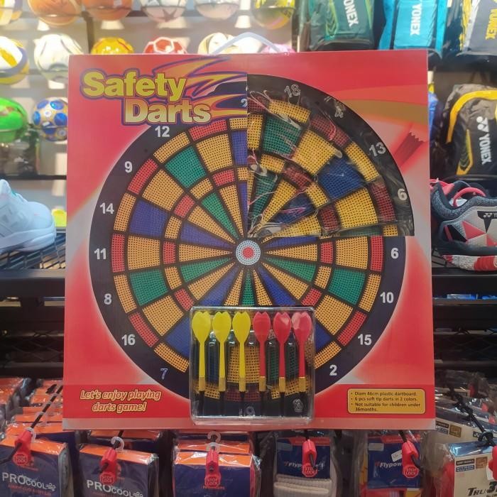 Jual Safety Dart Board / Papan Dart Safety Plastik Diameter 46Cm ...