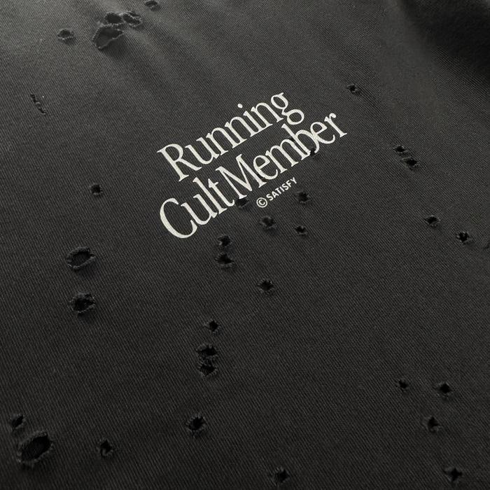 Jual Satisfy Running Cult Member Distressed Tee | Shopee Indonesia