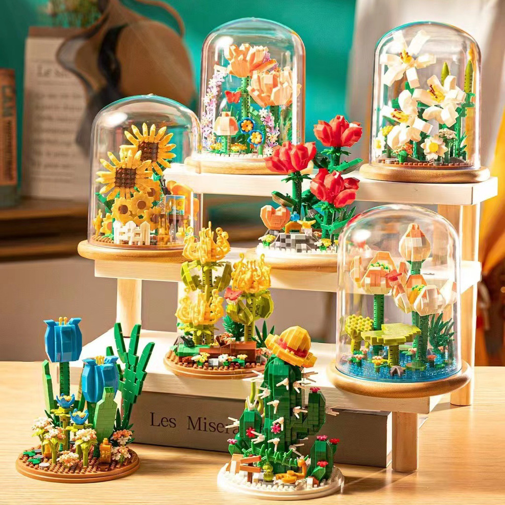 Jual Mainan Edukasi YKO Mainan Balok Susun Bunga Lily Flower Dome LEGO ...