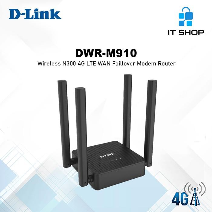 Jual D-LINK DWR M910 WIRELESS N300 4G LTE WAN FAILLOVER MODEM ROUTER ...