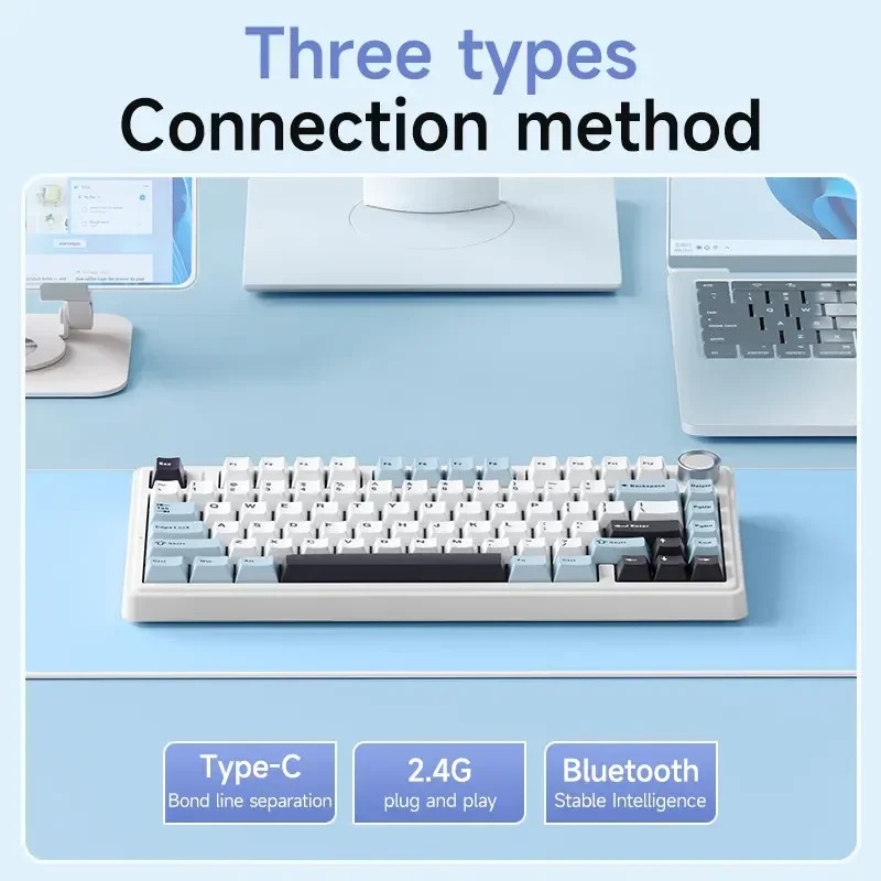 Jual AULA F75 wireless Mechanical Keyboard,Gamer keyboard Customized ...
