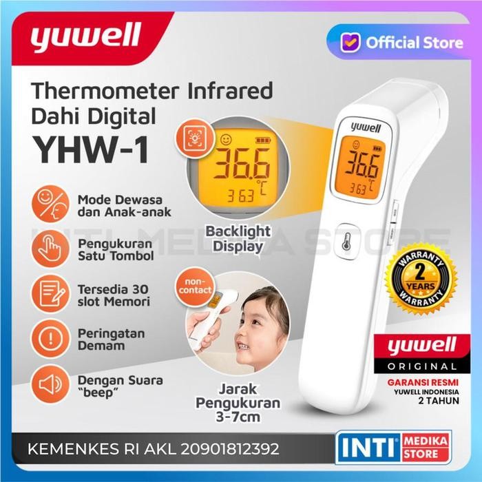 Jual Pilihan- Yuwell - Thermometer Infrared Yhw1 Dual Sensor (Sensor ...