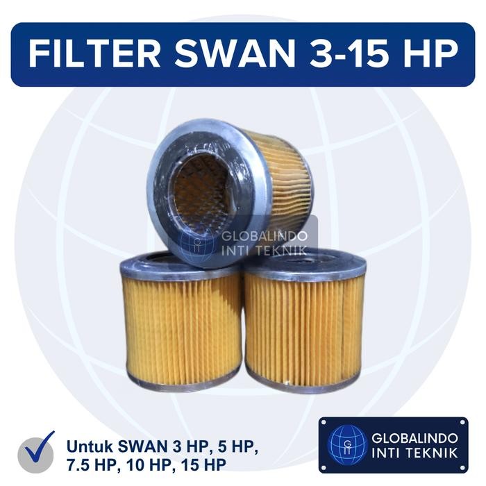 Jual ISI FILTER UDARA / AIR FILTER KOMPRESOR SWAN 3 5 7.5 10 15 HP ...
