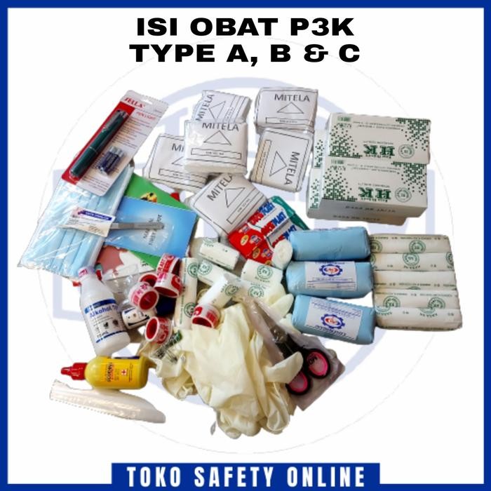 Jual ISI OBAT LENGKAP TYPE B / ISI KOTAK P3K DINDING TIPE B FIRST AIDS ...