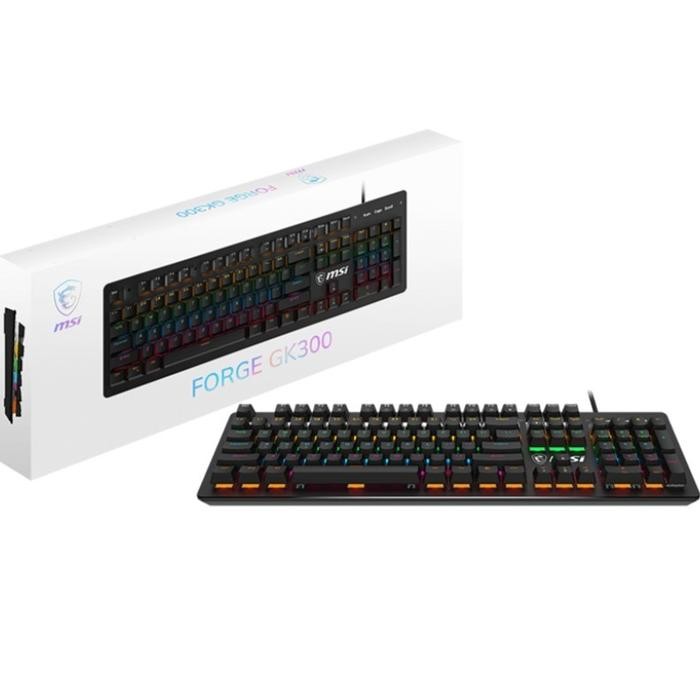 Jual MSI FORGE GK300 RGB - Mechanical Gaming Keyboard | Shopee Indonesia