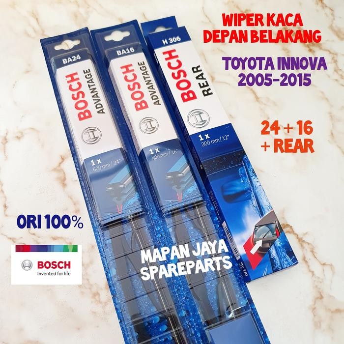 Jual Wiper Set Innova Depan-Belakang Komplit BOSCH | Shopee Indonesia