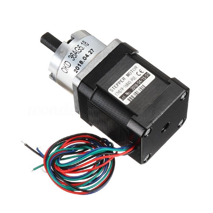 Jual DELTA Nema 17 Stepper Motor Gear Ratio 5:1 Planey Gearbox | Shopee ...