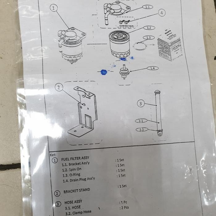 Jual Double Fuel Filter Solar Asli Mitsubishi All New Pajero Sport ...
