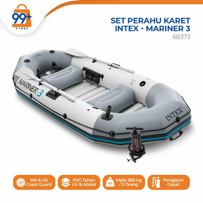 Jual Perahu Karet Dewasa INTEX Mariner 3 Boat Set 297x127x46 cm | Model ...