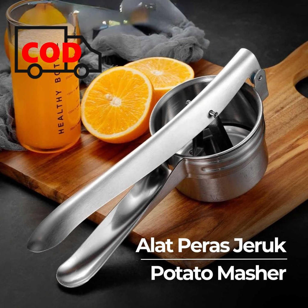 Jual Alat Peras Jeruk Stainless Steel Multifungsi Penghalus Kentang ...