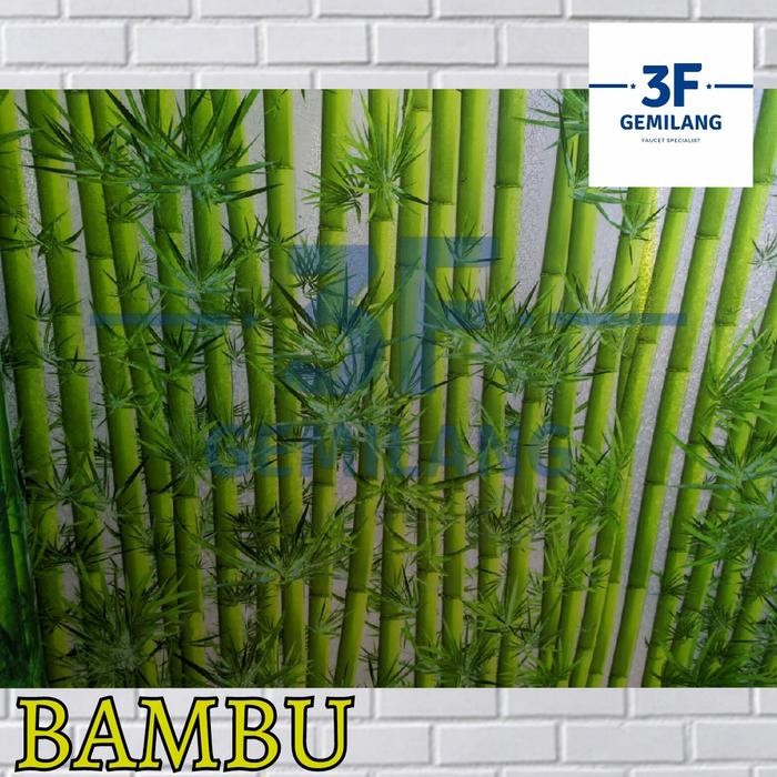 Jual Fiber Plastik Penutup Pagar INNOPLAS 75 Motif Bambu Meteran ...